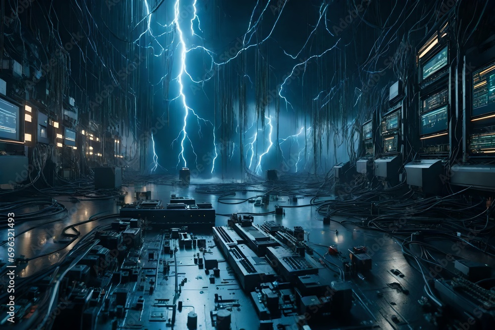 neon color computerized luxurious door with interior design for the ...