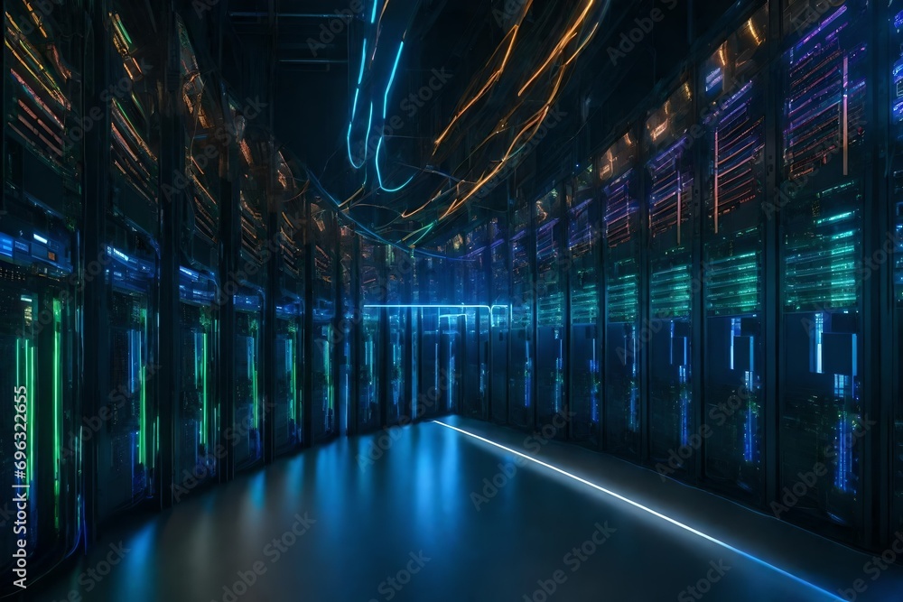 neon color computerized luxurious door with interior design for the ...