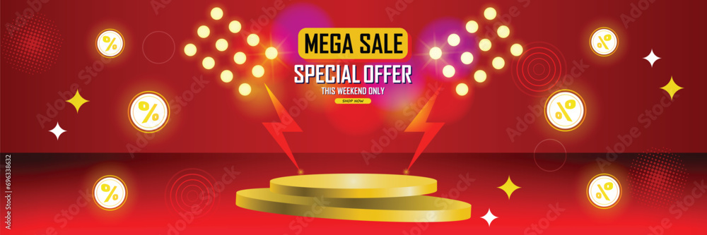 Sale banner template design . Super Sale, end of season special offer ...