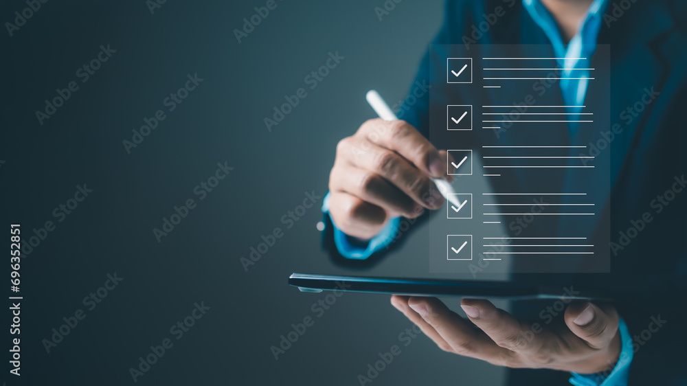 Checklist and filling survey form online. Document management system ...