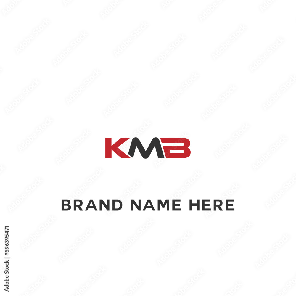 KMB logo. K M B design. White KMB letter. KMB, K M B letter logo design. Initial letter KMB ...