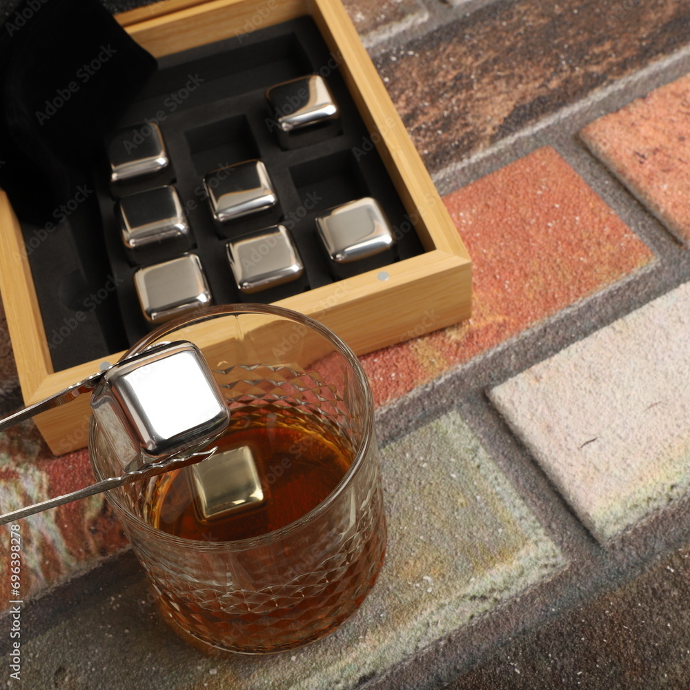 Stainless Steel Whiskey Stone Set in Bamboo Box, Whiskey Stone Set ...
