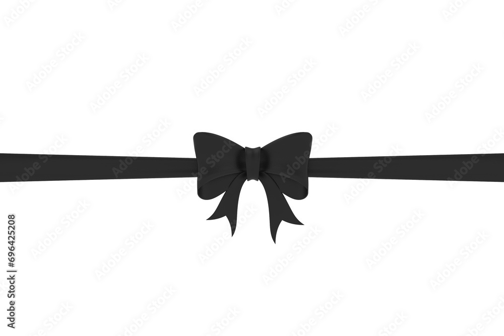 Black ribbon on transparent background PNG Stock Illustration | Adobe Stock
