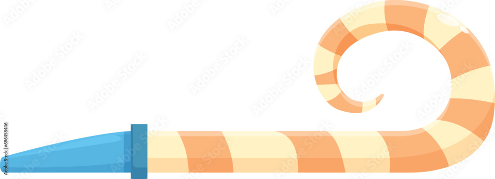 Roll paper icon cartoon vector. Party blower. Celebrate festival Stock ...