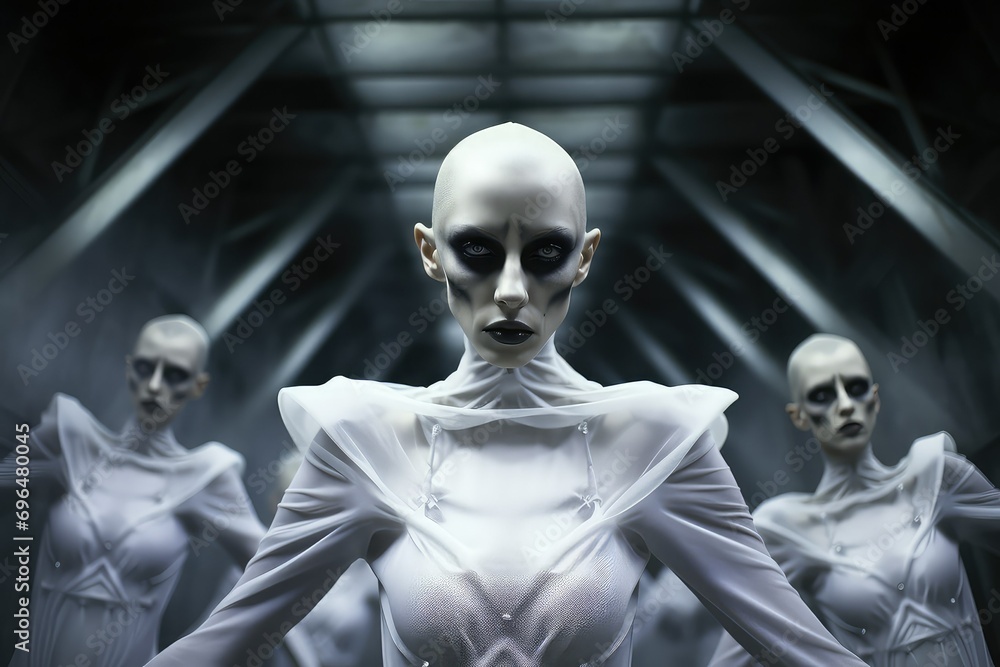 Mystical Gathering: A Skeleton King in Red Robes Surrounded by ...