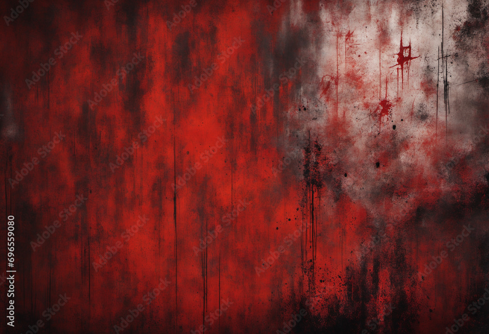 Sinister Black and Red Abstract Grunge Background. Distressed, Rusty ...