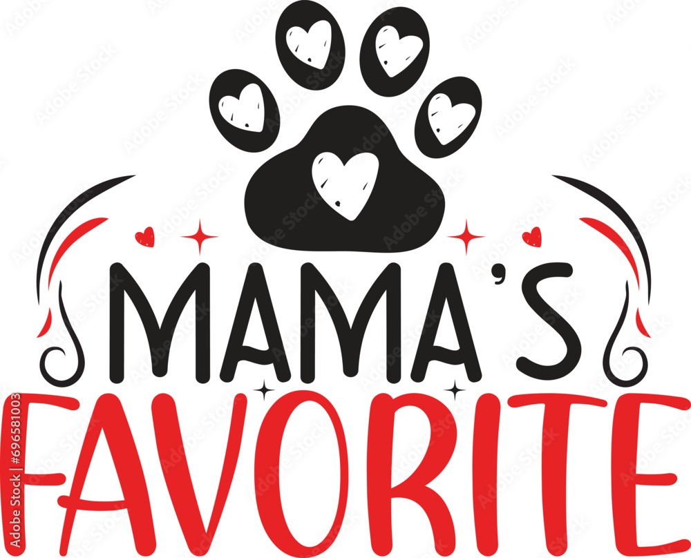 Vetor de Mom's Favorite SVG PNG PDF, Mom Mode Svg, Favorite Daughter ...