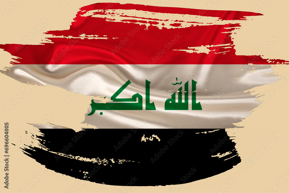 iraq flag symbol of patriotism and pride for country, democracy ...