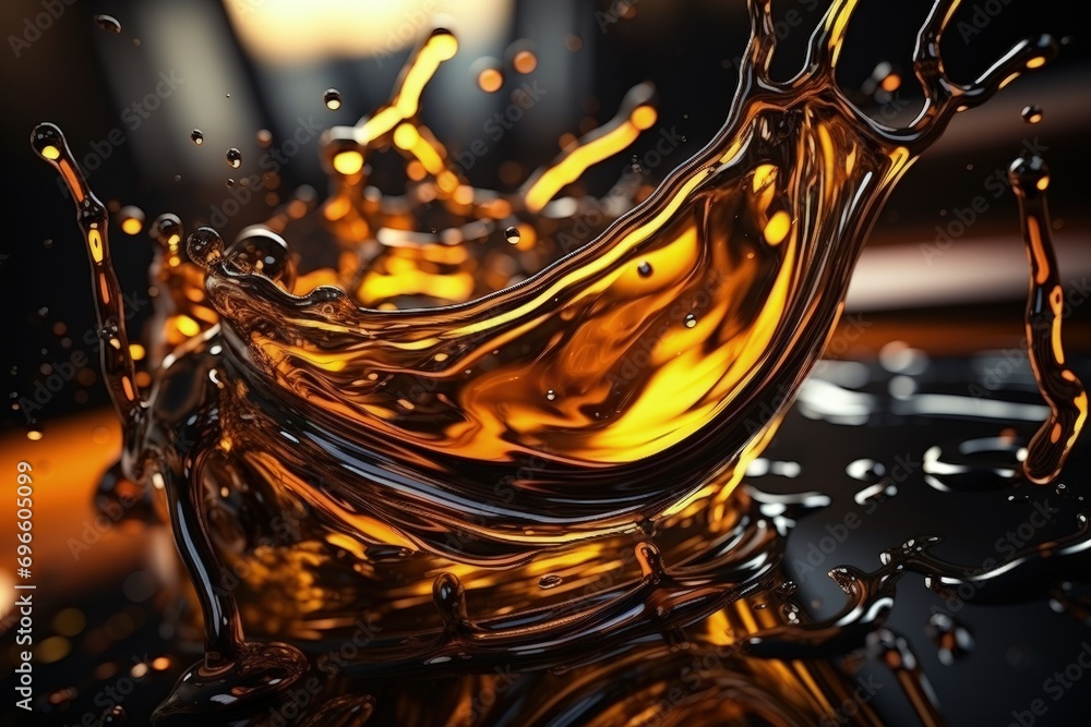 Motor oil in the mechanism of a car engine: care for durability and ...