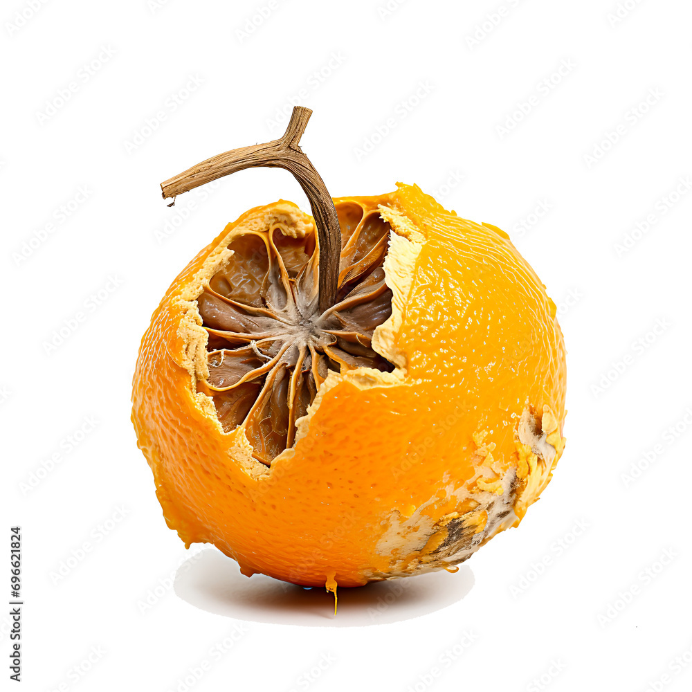 Decomposing Rotten Orange Unhealthy Eating Concept in Spoiled Citrus ...