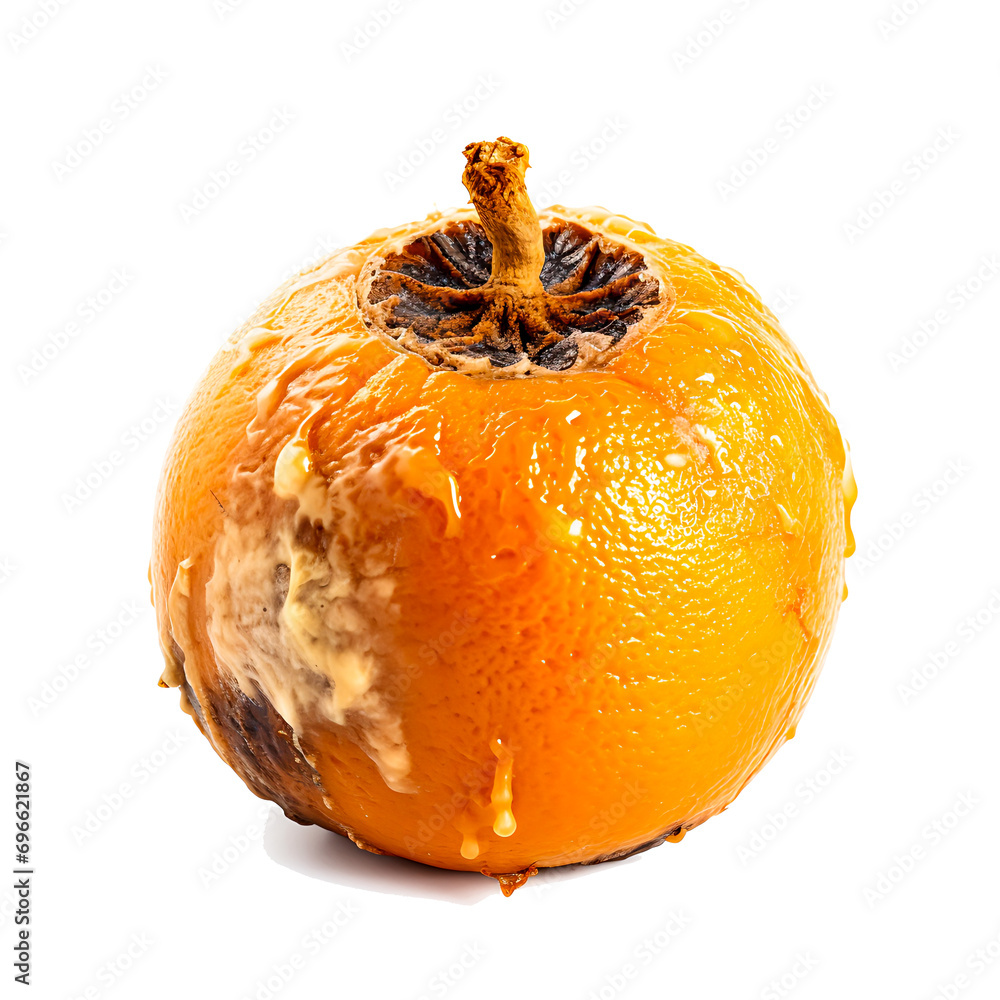 Decomposing Rotten Orange Unhealthy Eating Concept in Spoiled Citrus ...