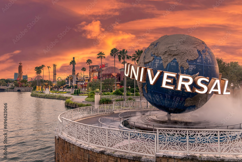 Universal Studios and Islands of Adventure theem parks Florida. City ...