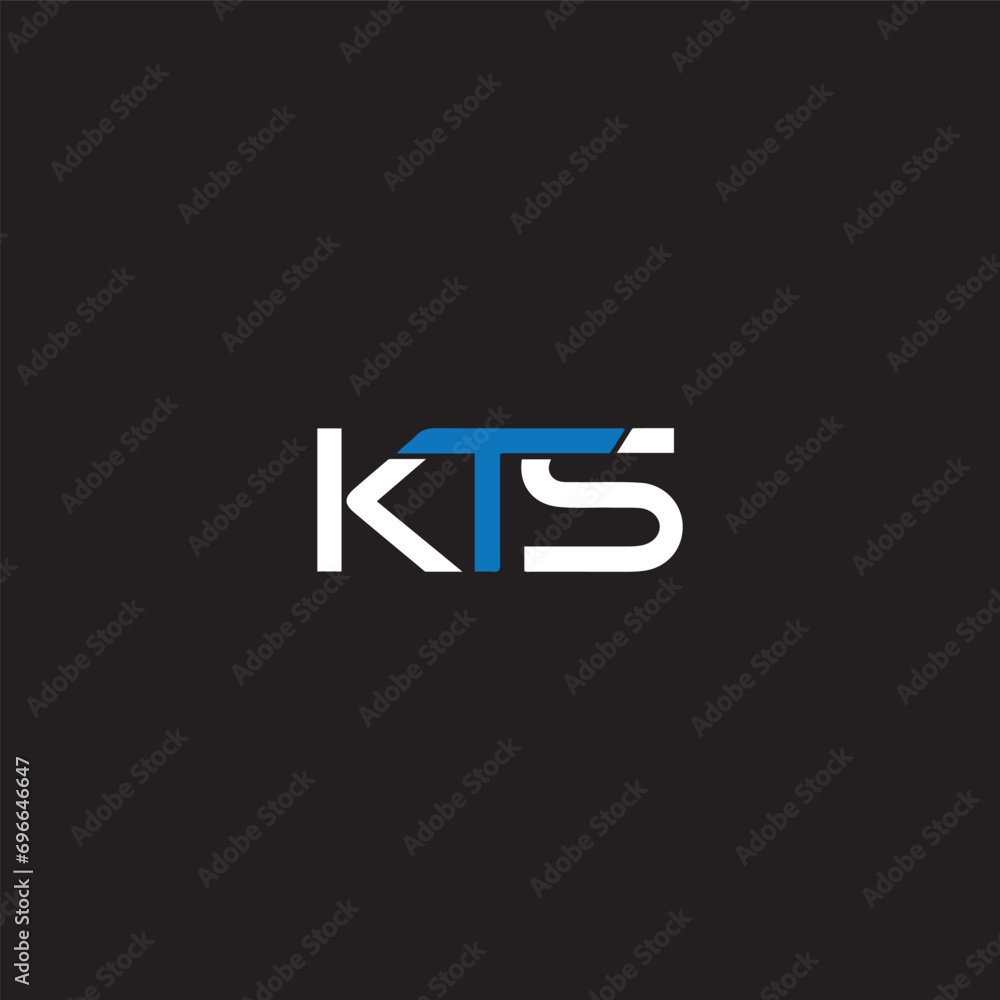 KTS logo. K T S design. White KTS letter. KTS, K T S letter logo design ...