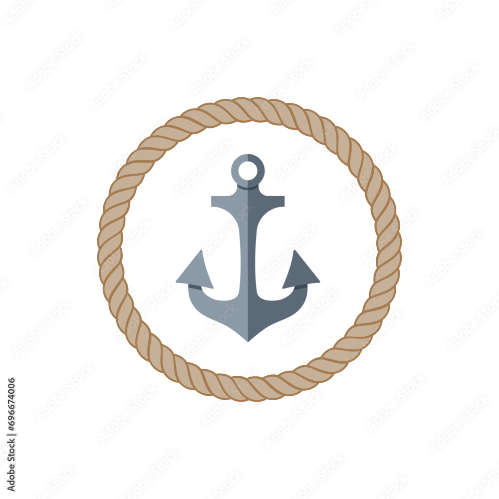 Anchor Svg, Anchor Png, Monogram Anchor Svg, Split Anchor rope Svg ...
