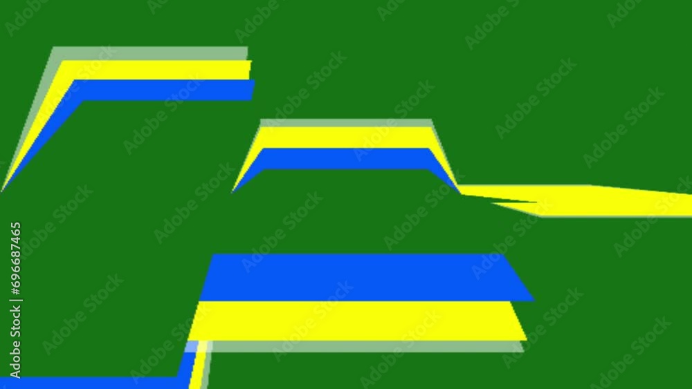 Modern shape transition in diagonal direction on green screen chroma ...