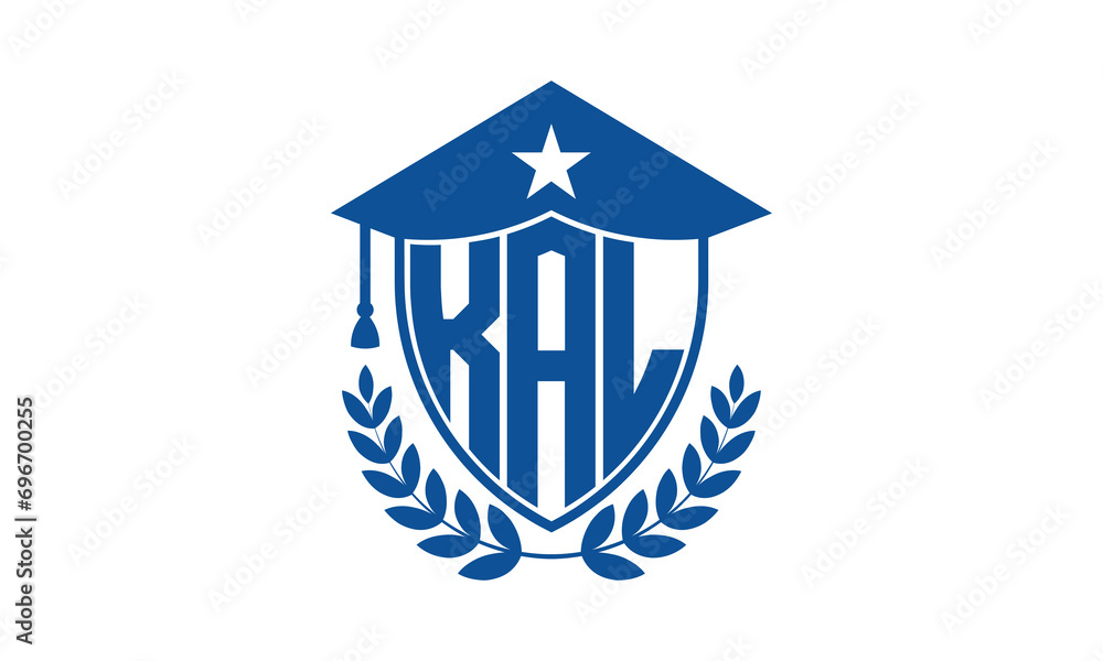 Vetor de KAL three letter iconic academic logo design vector template ...