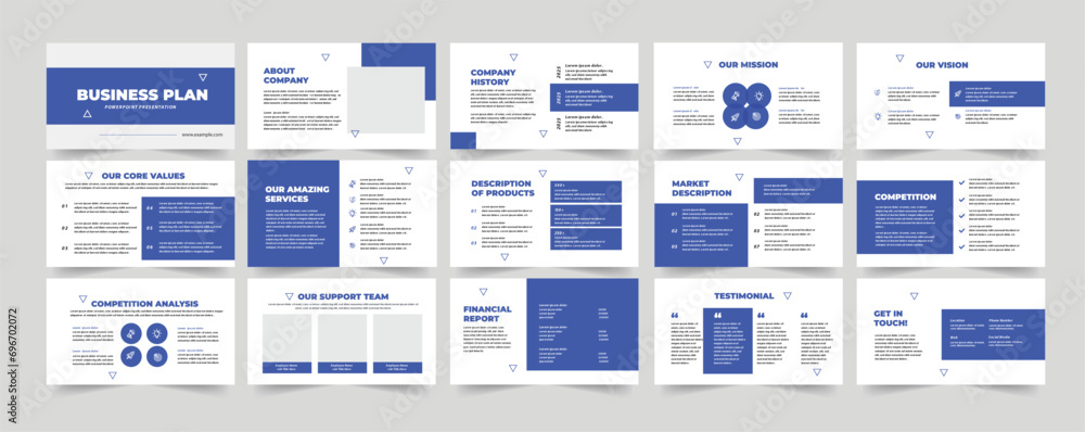 Business Plan Presentation template and Business Proposal Slide Design ...