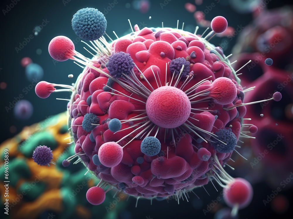 T cells in human thymus. T cells are born from hematopoietic stem cells ...