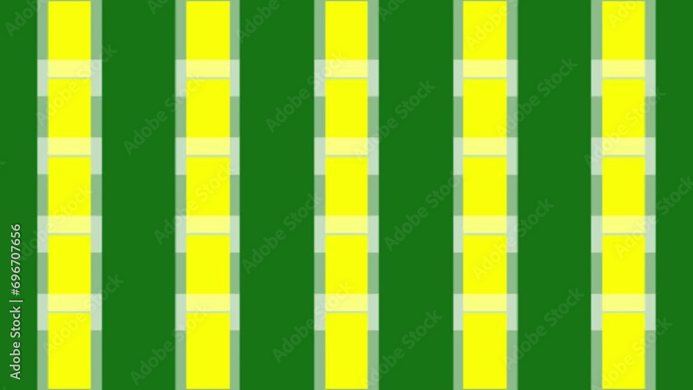 Vidéo Stock Modern shape transition in diagonal direction on green ...