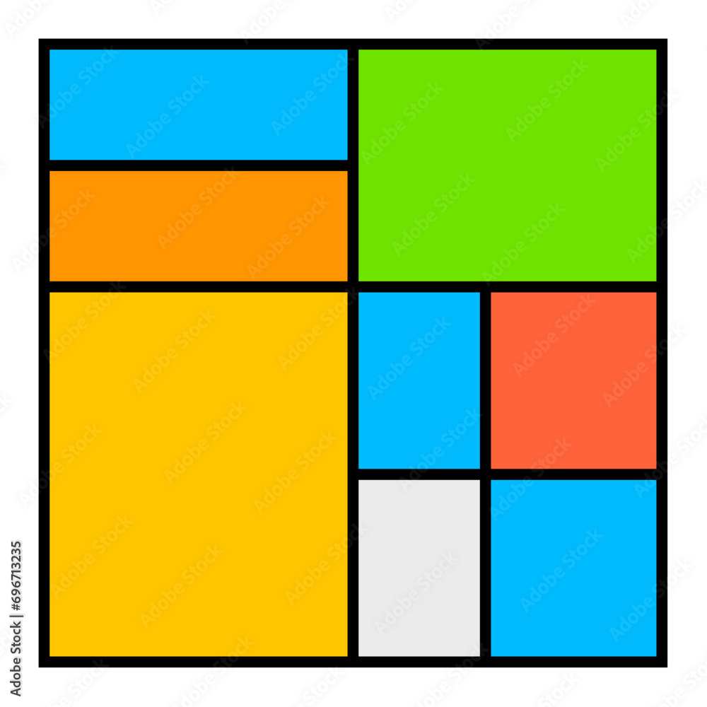 Treemap Stock Vector | Adobe Stock
