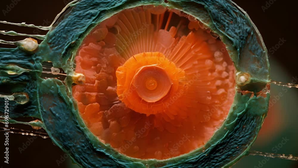 A stunning microscopic of a genetically modified plant cell, created ...
