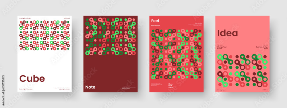 Abstract Book Cover Design. Isolated Report Layout. Geometric ...