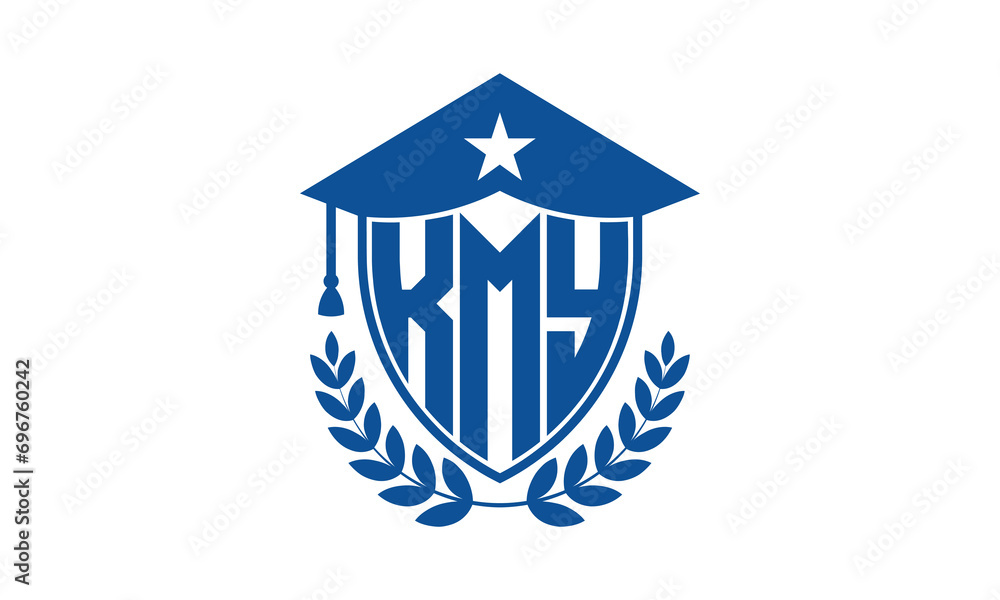 KMY three letter iconic academic logo design vector template. monogram ...