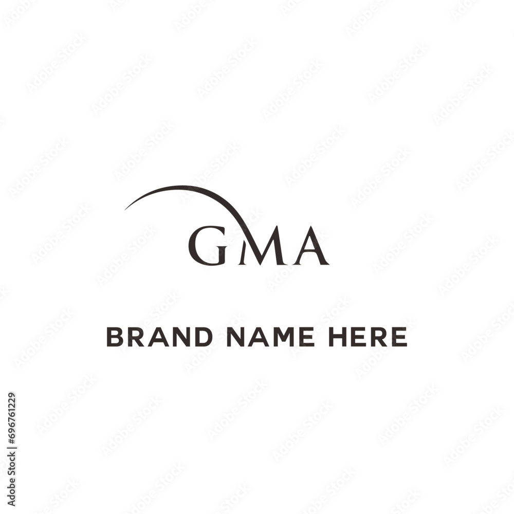 GMA logo. G M A design. White GMA letter. GMA, G M A letter logo design ...