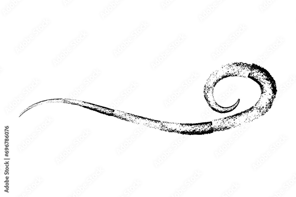 Crayon charcoal Swoosh and swoop underline typography tail shape. Brush ...