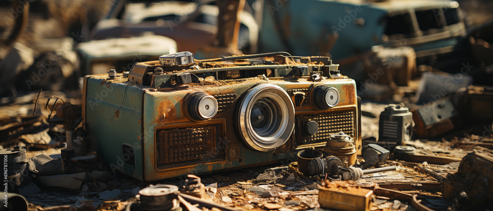 The Old Equipment Lying In The Landfill Was Also Destroyed ...