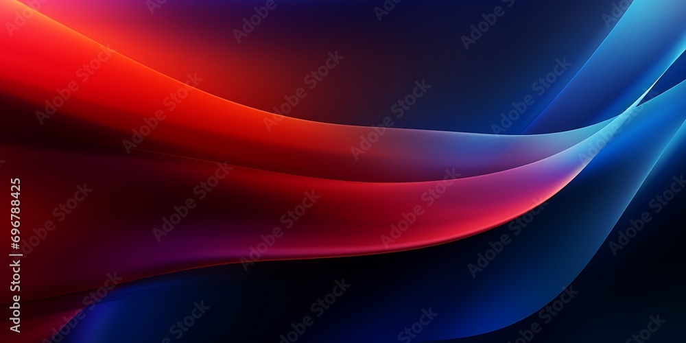 Abstract color background. Dark blue red glow. Diffuse glare. Blurry ...