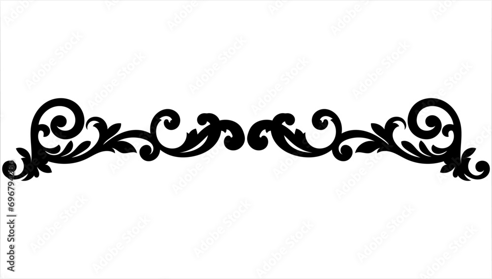 dividers, line separator. Decorative elegant retro fancy lines dividers ...