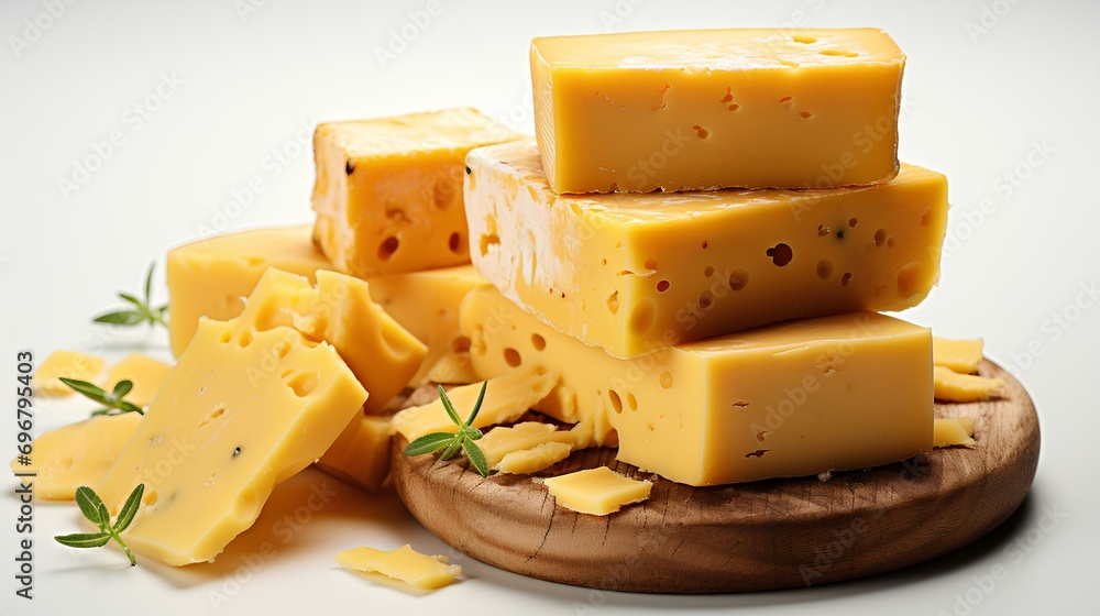 cheese on white background. cheese. piece of cheese. cheese ...