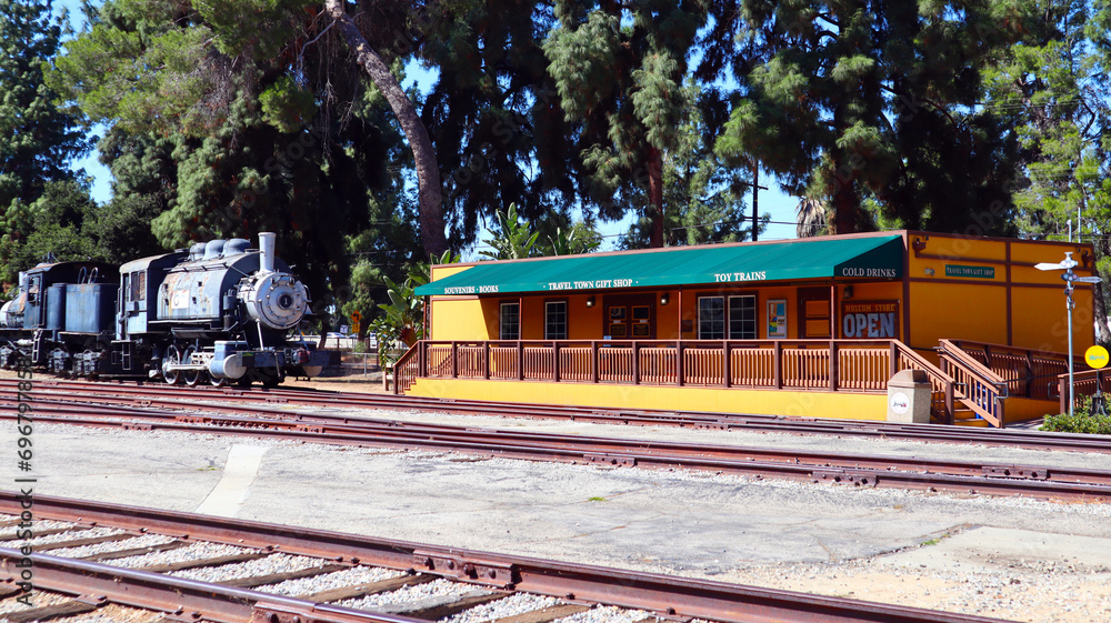 Los Angeles, California: TRAVEL TOWN MUSEUM, railway museum dedicated ...