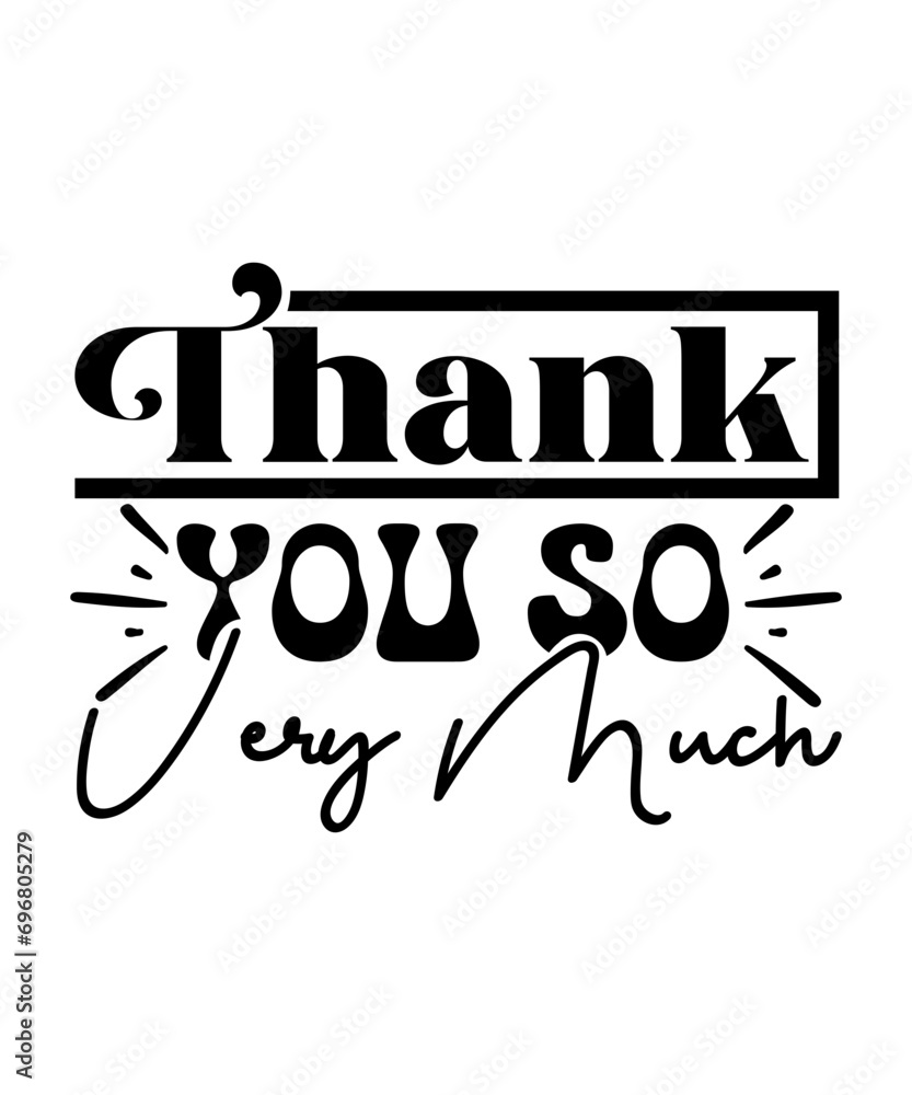 thank you so very much svg Stock Vector | Adobe Stock