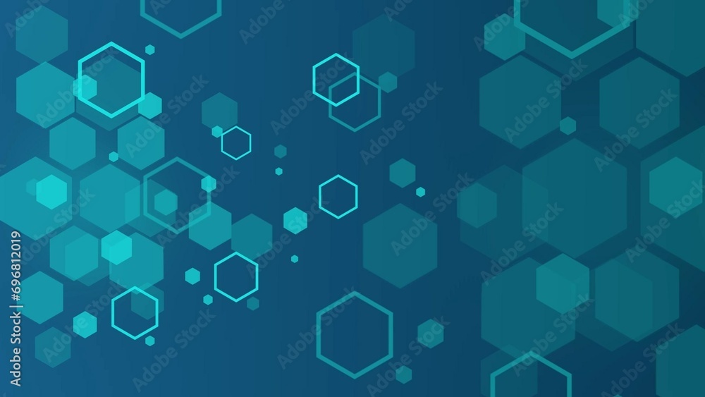 Professional Hexagon Shape Background (Looping) Stock Template | Adobe ...