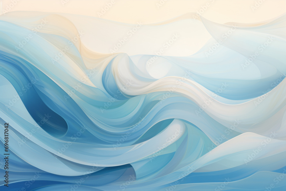 An abstract image featuring gentle waves of slumber, with soothing ...