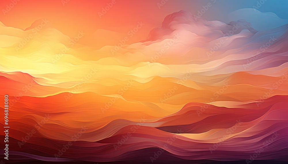 Abstract background inspired by a tropical sunrise. Vivid color palette ...