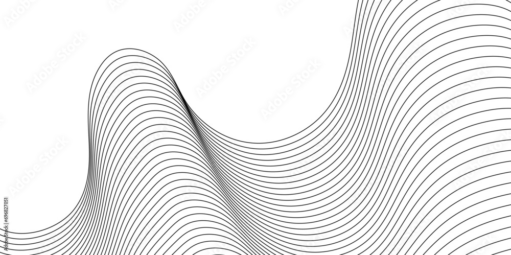 Technology abstract lines on white background. Abstract white blend ...