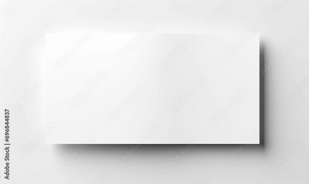 Blank white rectangle sheet of paper on clean white background Stock ...