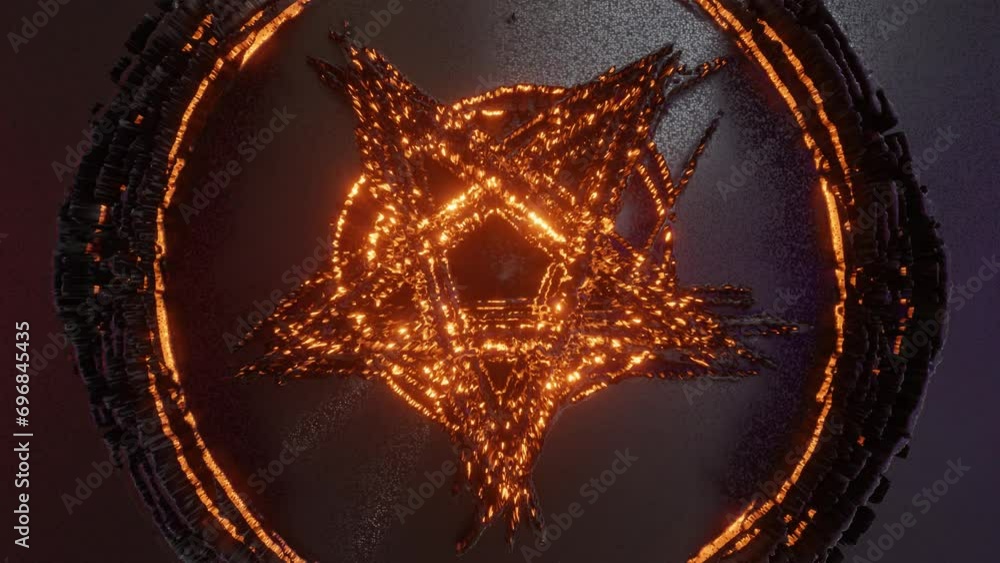 Pentagram wicca star esoteric occult spiritual and black magic symbol ...