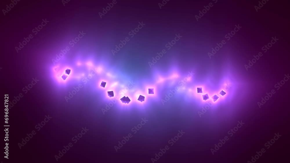 Vidéo Stock Abstract background 3D animation shiny particles and ...