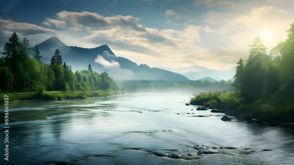 Riverside Background for Your PowerPoint Presentations Stock Photo ...