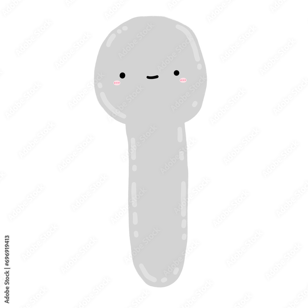 Cute Spoon Mascot Character Kawaii Cartoon illustration Cute Spoon ...