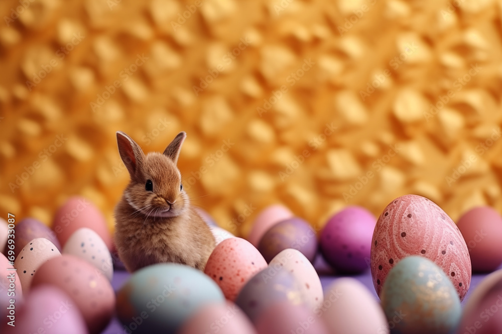 2:3 or 3:2 Eggs and bunnies mark the arrival of Easter, commemorating ...