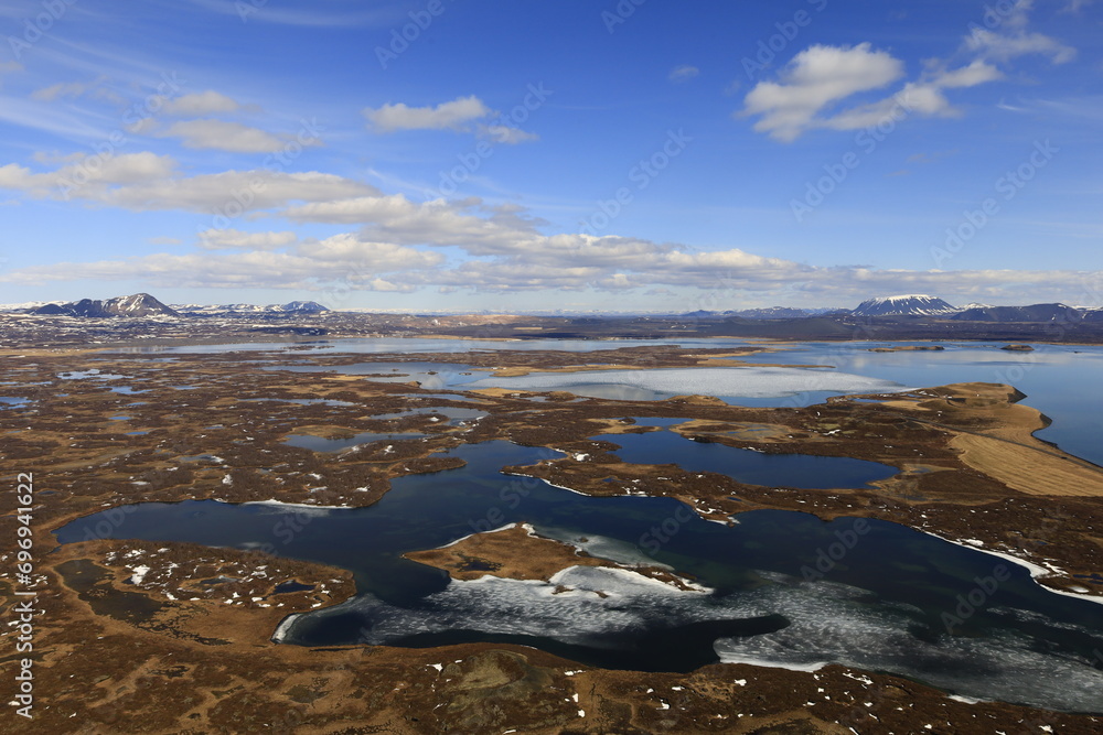 Poster Mývatn is a shallow lake located in an area of active volcanism in northern Icel – Wall ...