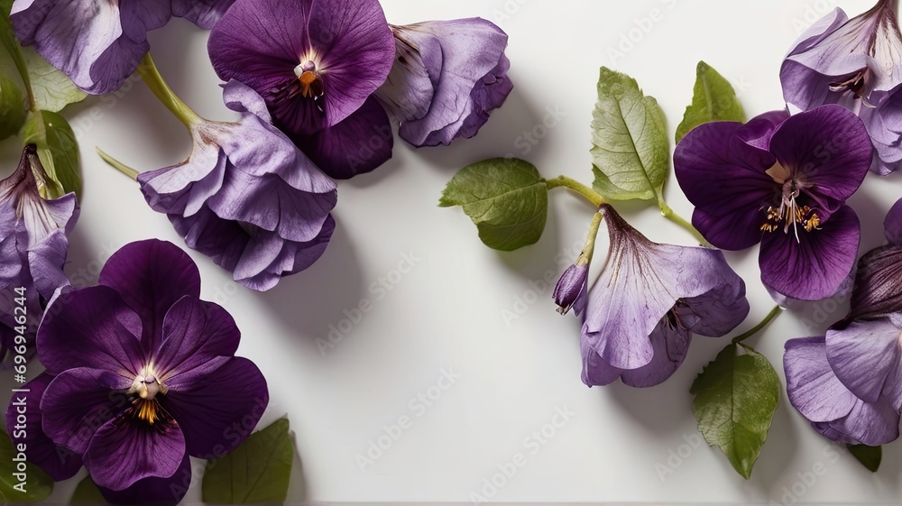 Purple Petal Panorama Immersive Realism in a Top-View Floral ...