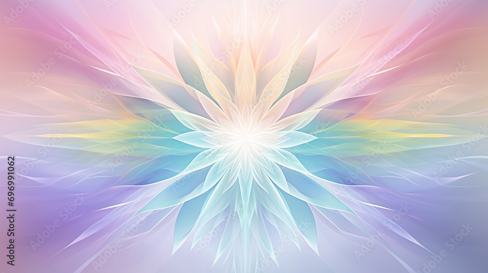 Harmonic Mandalas: Sacred Geometry with Pastel Gradient, Rainbow Aura ...