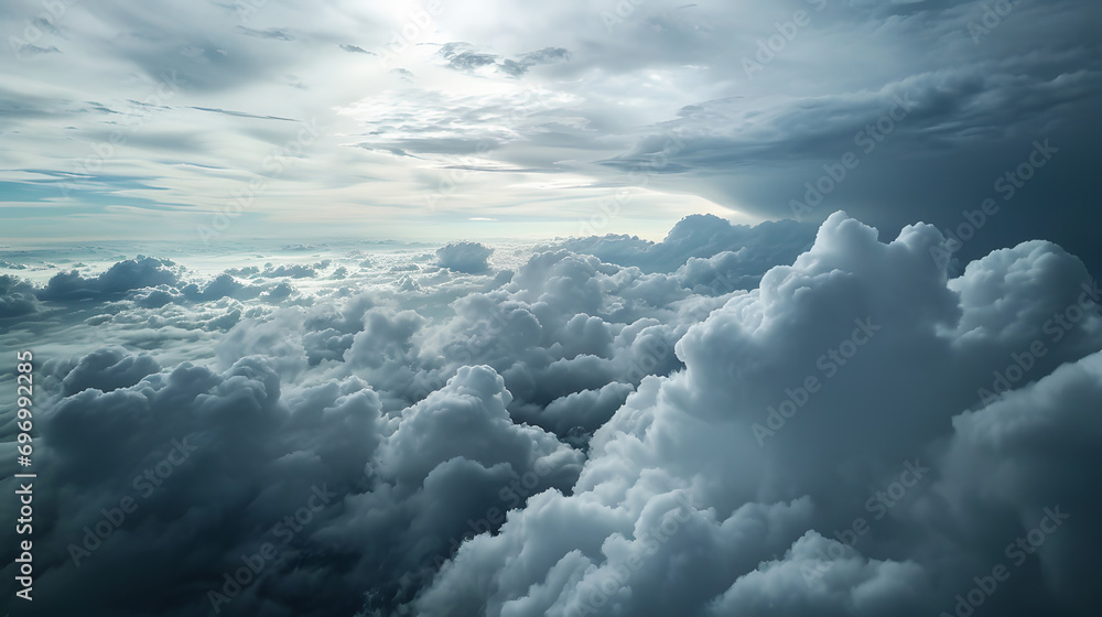 cloudy sky, grey sky with clouds, bad weather, rainy day, winter day during a storm, sky ...