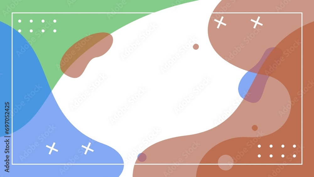 Modern Wavy Shapes Animated Background (Customizable) Stock Template ...